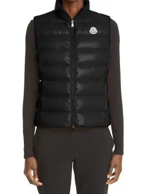 Moncler Ghany Water Resistant Puffer Vest - Black