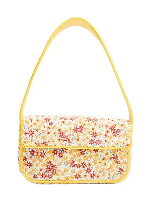 Staud STAUD Tommy Floral Shoulder Bag Leopard