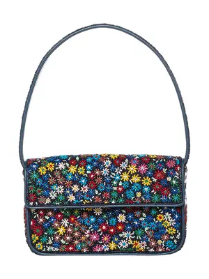 Staud STAUD Tommy Floral Shoulder Bag Rainbow Fl