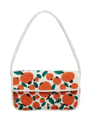Staud STAUD Tommy Floral Shoulder Bag Sunset