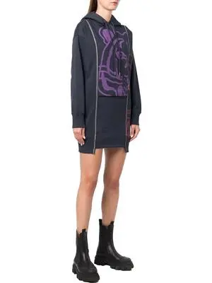 Kenzo Graphic Print Pullover Hoodie - Blue
