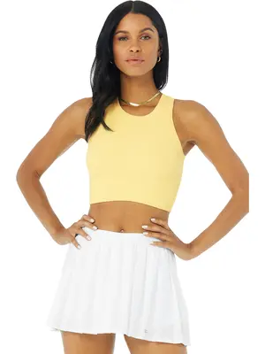 Alo Yoga ALO Seamless Delight High Neck Tank Buttercup