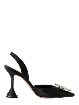 Amina Muaddi Begum Slingback Pumps - Black