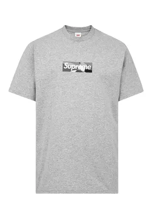 Supreme X Emilio Pucci Box Logo Crewneck T-shirt - Grey