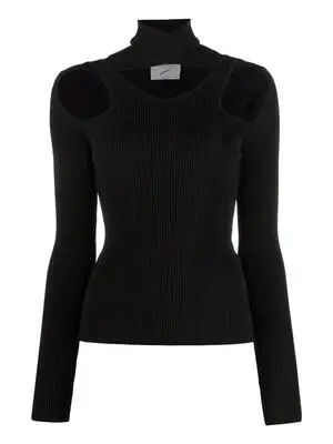 COPERNI Coperni Cut-Out Ribbed Sweater
