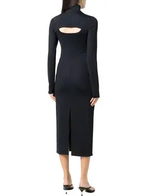 AMBUSH Cut-out Mid-length Dress - Black