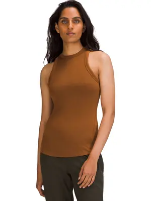 Lululemon Hold Tight Crewneck Tank Top Brown
