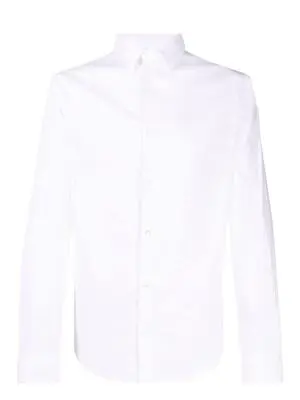 Emporio Armani Logo-patch Longsleeved Shirt - White