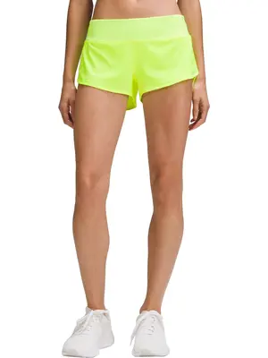 Lululemon Speed Up Low-Rise Lined Short 2.5" Highlight Yellow
