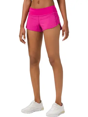 Lululemon Speed Up Low-Rise Lined Short 2.5" Ripened Raspberry