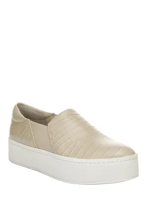 Vince Vince Warren Platform Slip-On Sneakers Cobblestone