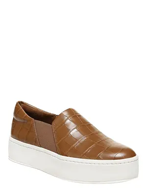 Vince Vince Warren Platform Slip-On Sneakers Light Fawn