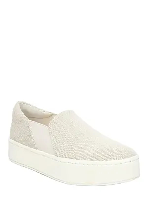 Vince Vince Warren Platform Slip-On Sneakers Linen
