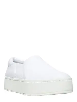 Vince Vince Warren Platform Slip-On Sneakers Plaster Leather
