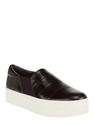 Vince Vince Warren Platform Slip-On Sneakers Plumwine