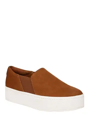 Vince Vince Warren Platform Slip-On Sneakers Sequoiabrown
