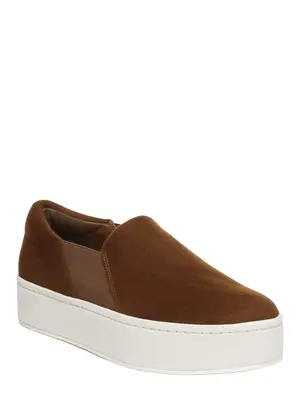 Vince Vince Warren Platform Slip-On Sneakers Tan- Dm