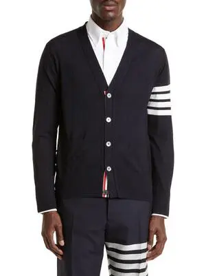 Thom Browne Thom Browne 4-Bar Merino Wool Cardigan 415 - Navy