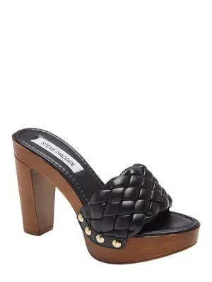 Steve Madden Kashtyn Woven Sandals - Black