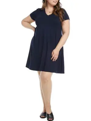 Karen Kane Quinn Pocket Shift Dress - Navy