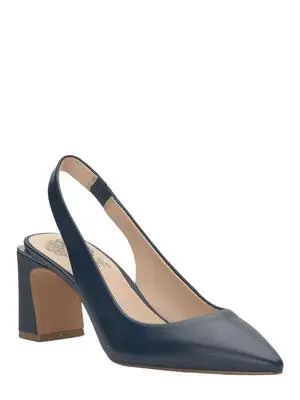 Vince Camuto Vince Camuto Hamden Pointed Toe Slingback Pumps Deep Navy