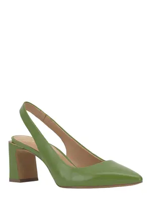 Vince Camuto Vince Camuto Hamden Pointed Toe Slingback Pumps Grass Hopper
