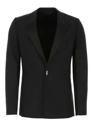 Givenchy Satin-lapel Blazer - Black