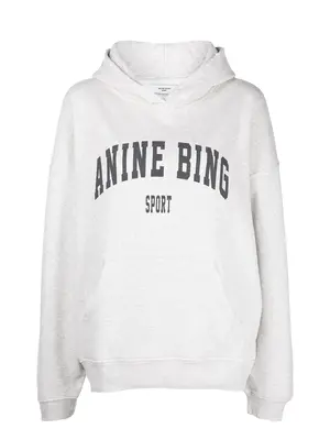 ANINE BING Harvey Logo-print Sweatshirt - Grey