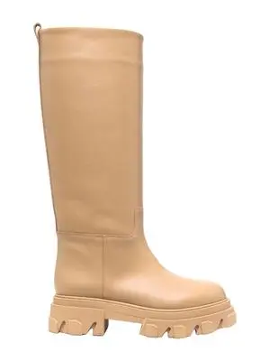 GIABORGHINI Perni 07 Leather Boots - Neutrals