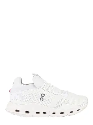 On On Cloudnova Sneaker In White.  All White