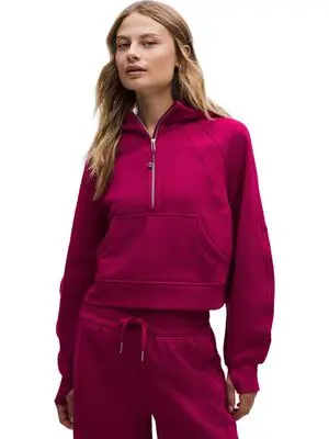 Lululemon Scuba Oversized Half-zip Hoodie - Berry Rumble