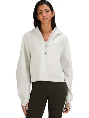 Lululemon Scuba Oversized Half-Zip Hoodie Bone