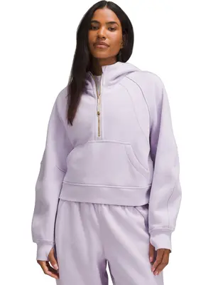 Lululemon Scuba Oversized Half-Zip Hoodie Lilac Ether/gold