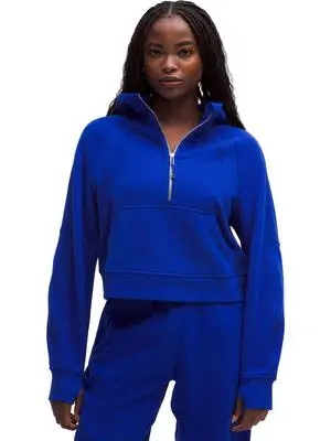 Lululemon Scuba Oversized Half-Zip Hoodie Riverside/mirror Silver