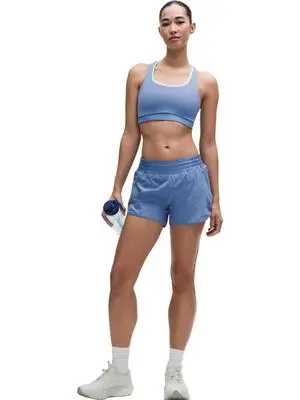 Lululemon Hotty Hot High-rise Lined Short 4 Prep Blue