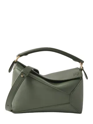 Loewe LOEWE Puzzle Edge Small Shoulder Bag Green