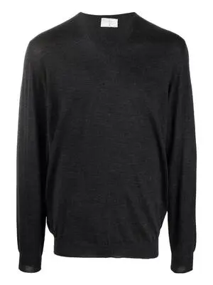 FEDELI Fedeli V-Neck Virgin Wool Jumper