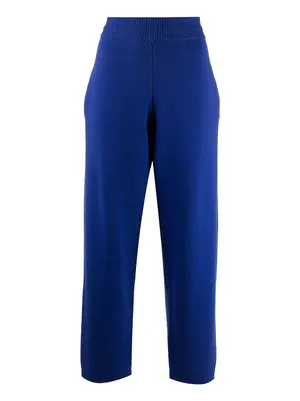 BARRIE High-rise Track Trousers - Blue