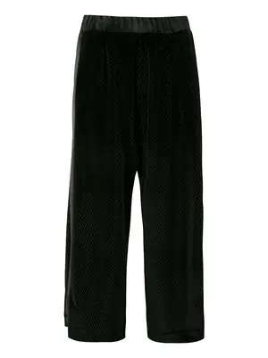 OLYMPIAH Cirque Velour Culottes - Black