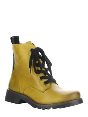 Fly London FLY London Ragi Combat Boots 030 Mustard Rug