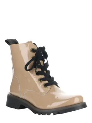 Fly London FLY London Ragi Combat Boots 031 Cappuccino Atlantis