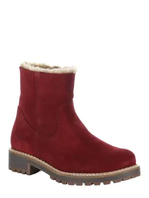 BOS. & CO. Bos. & Co. Calib Waterproof Bootie Sangria Suede