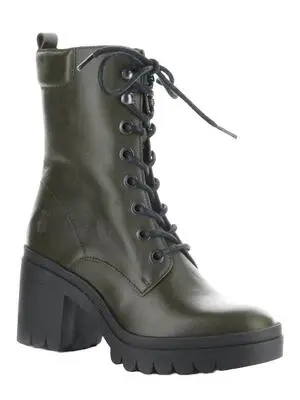 Fly London Fly London Tiel Leather Combat Boots 012 Military Dublin