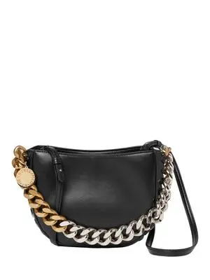 Stella McCartney Stella McCartney Frayme Small Shoulder Bag Black