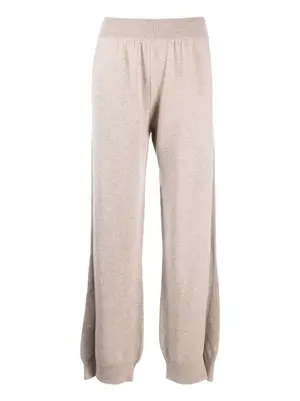 BARRIE Tapered-leg Cashmere Trousers - Neutrals