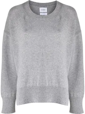 BARRIE Iconic Cashmere Pullover - Grey