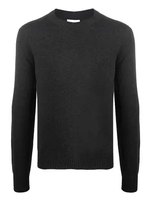 BARRIE B Label Cashmere Jumper - Grey