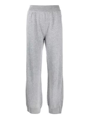 BARRIE Tapered-leg Cashmere Trousers - Grey