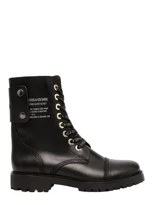 Zadig&Voltaire Joe Combat Boots - Black