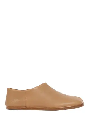 MAISON MARGIELA Tabi Leather Babouche - Brown
